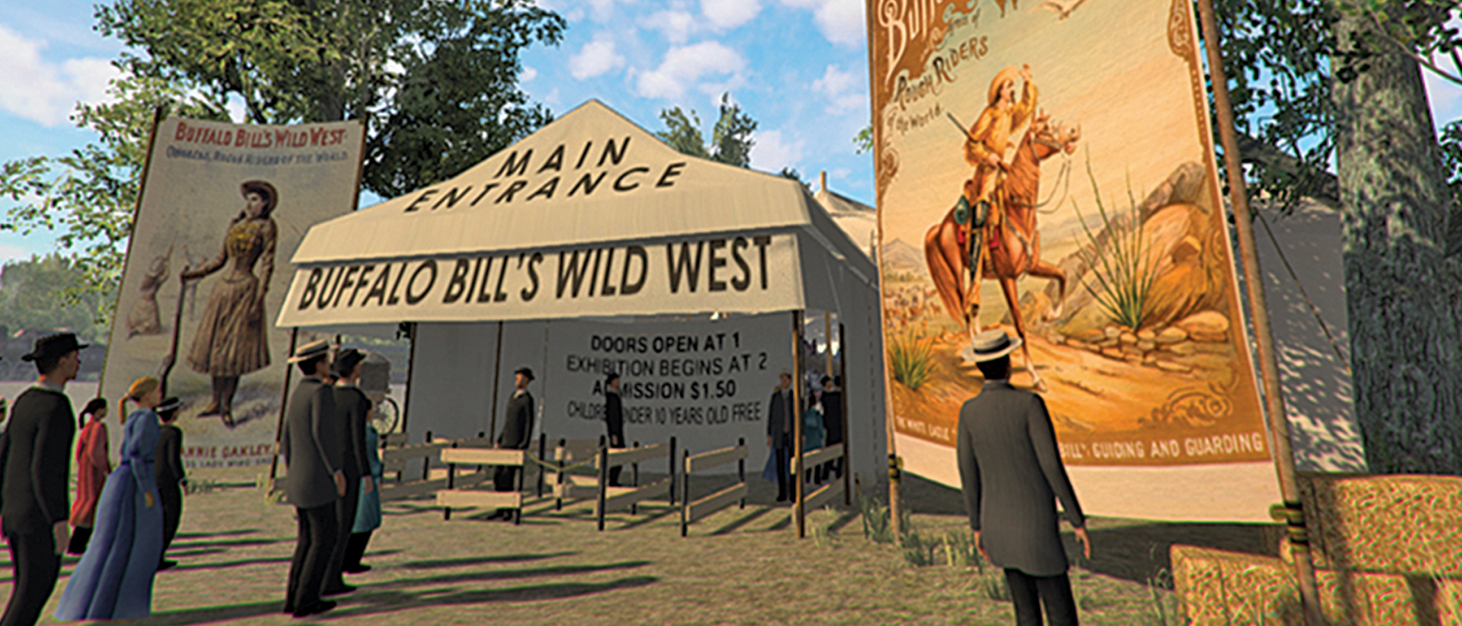 Digital artists re-create Buffalo Bill's Wild West