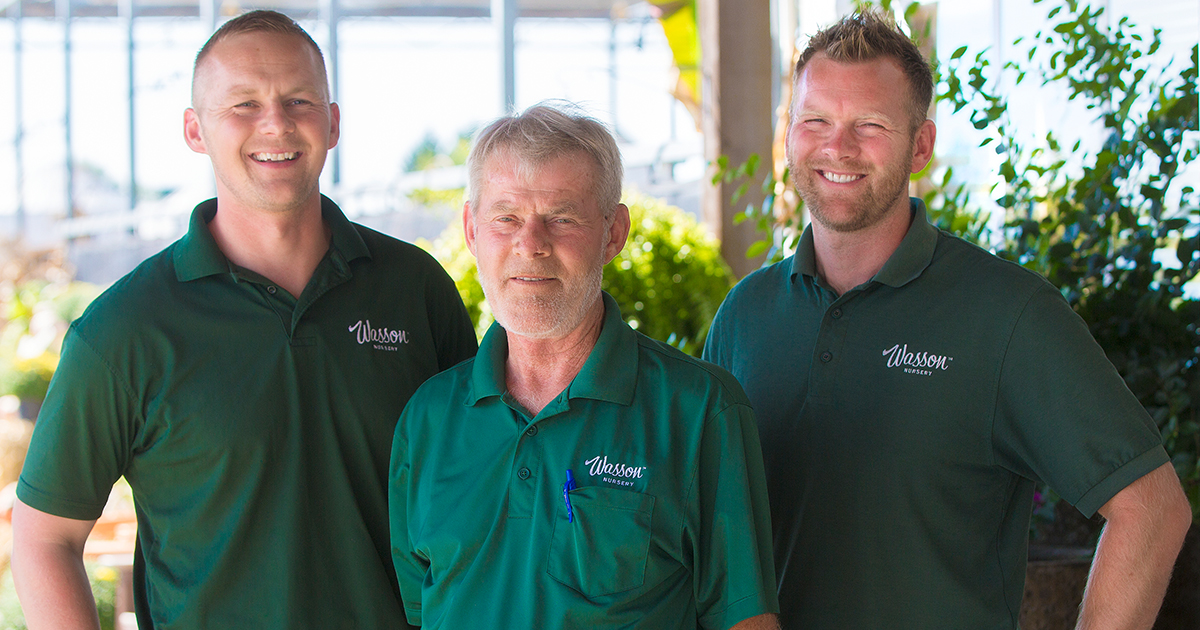A father builds a nursery business; 2 sons help him spread its roots