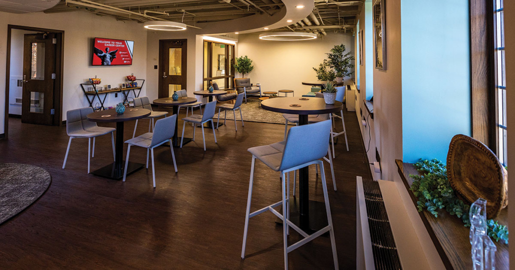 Indiana Connection Lounge Links Students with Employers